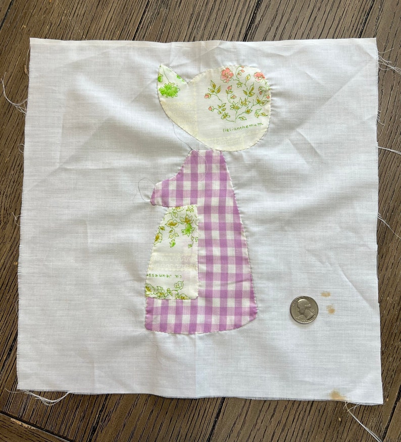 Sun Bonnet Sue Quilt Blocks/25 Quilt Blocks/unfinished Quilt - Etsy