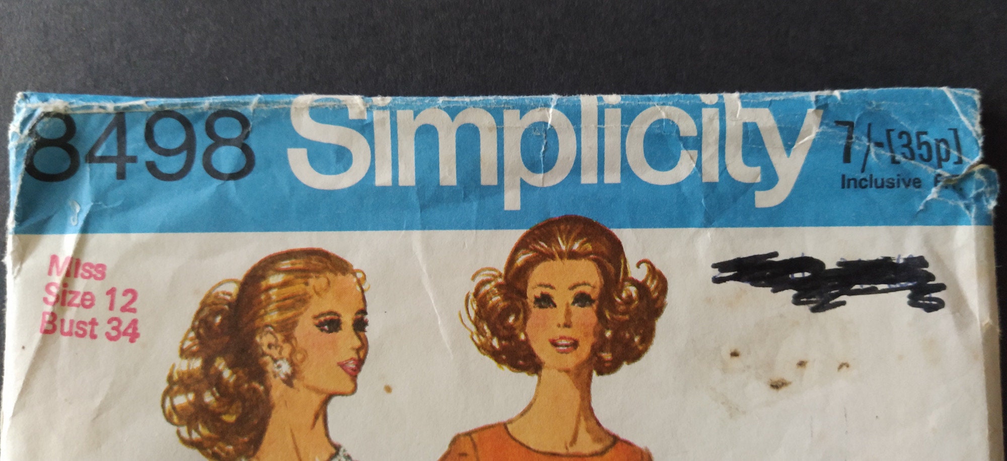 1960s Vintage Simplicity Sewing Pattern 8498. Misses Size 12 | Etsy