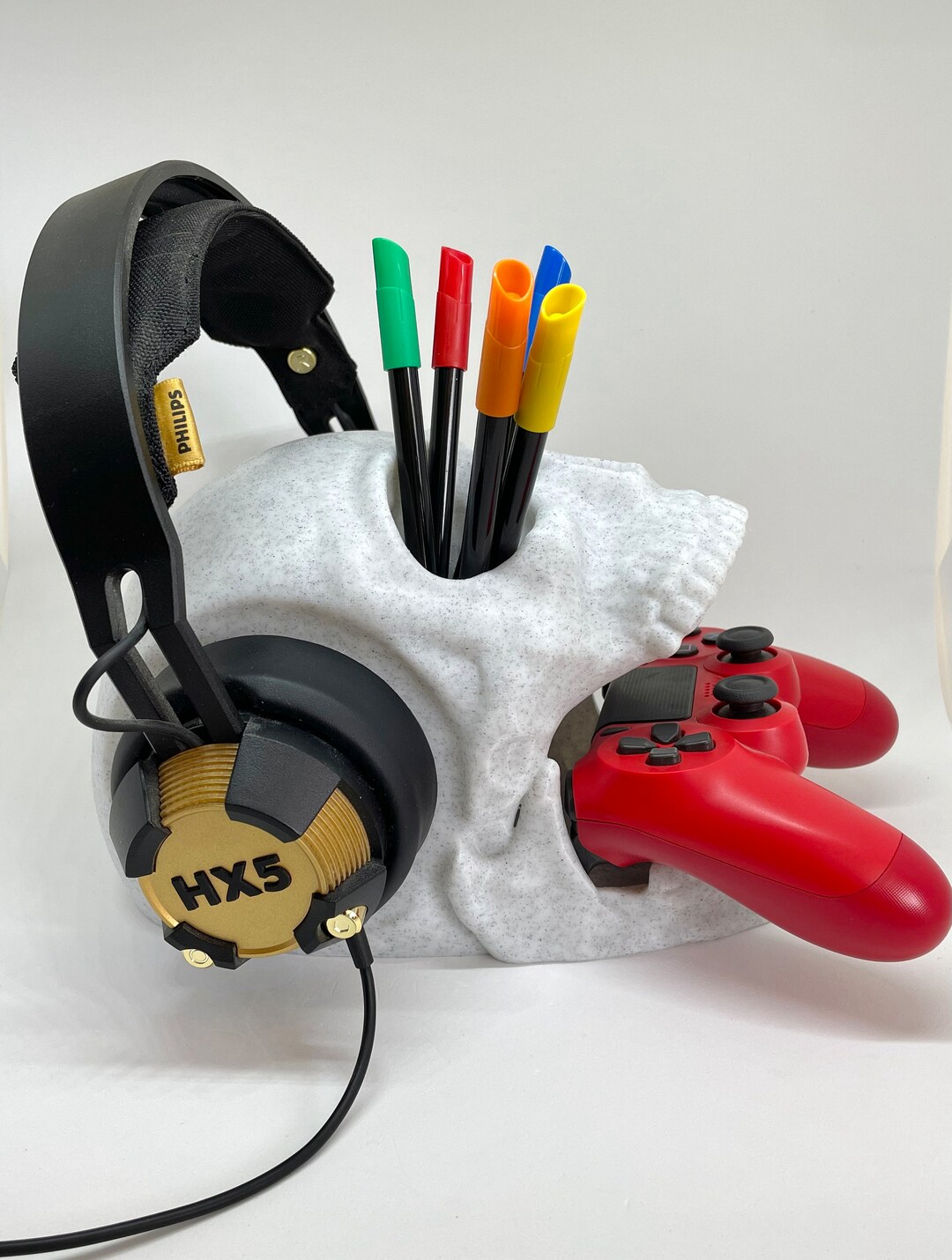 Skull Headphone/controller Holder - Dice Tower - Etsy