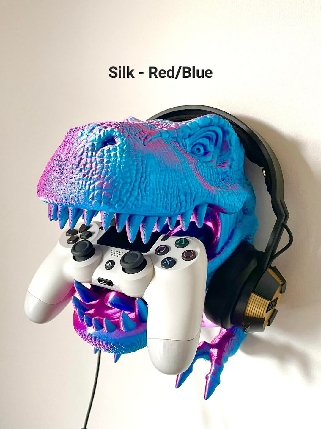 T-rex Headphone/controller Holder - Etsy