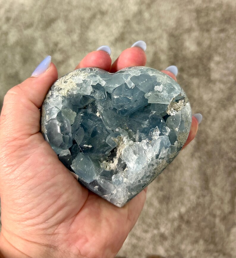 High Quality Celestite Heart - Etsy