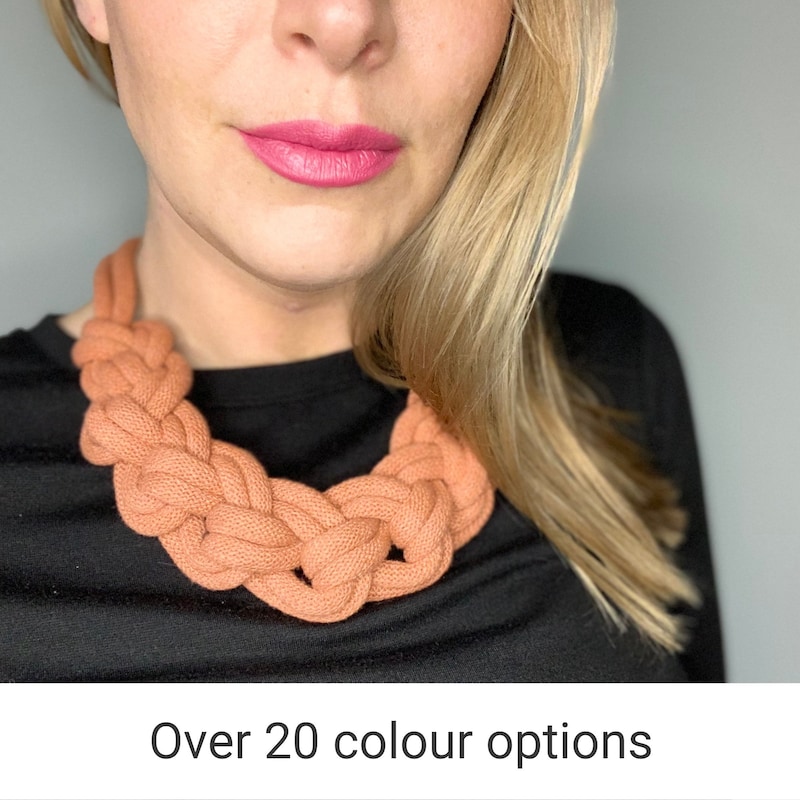 Chunky Cord Rope Necklace - Etsy UK