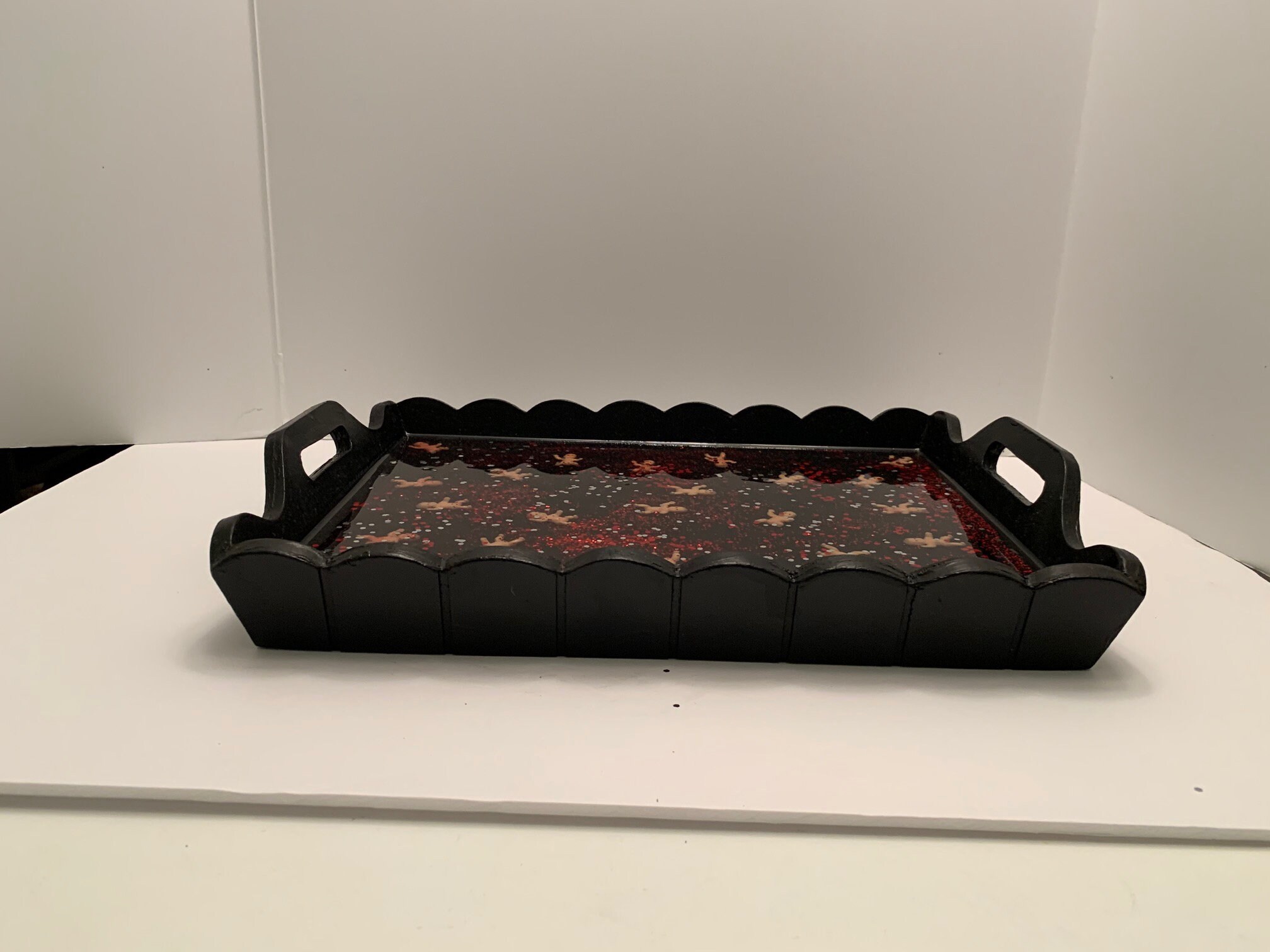 Gothic Vintage Upcycled Tray Drink Tray Serving Tray 17 Handle to ...