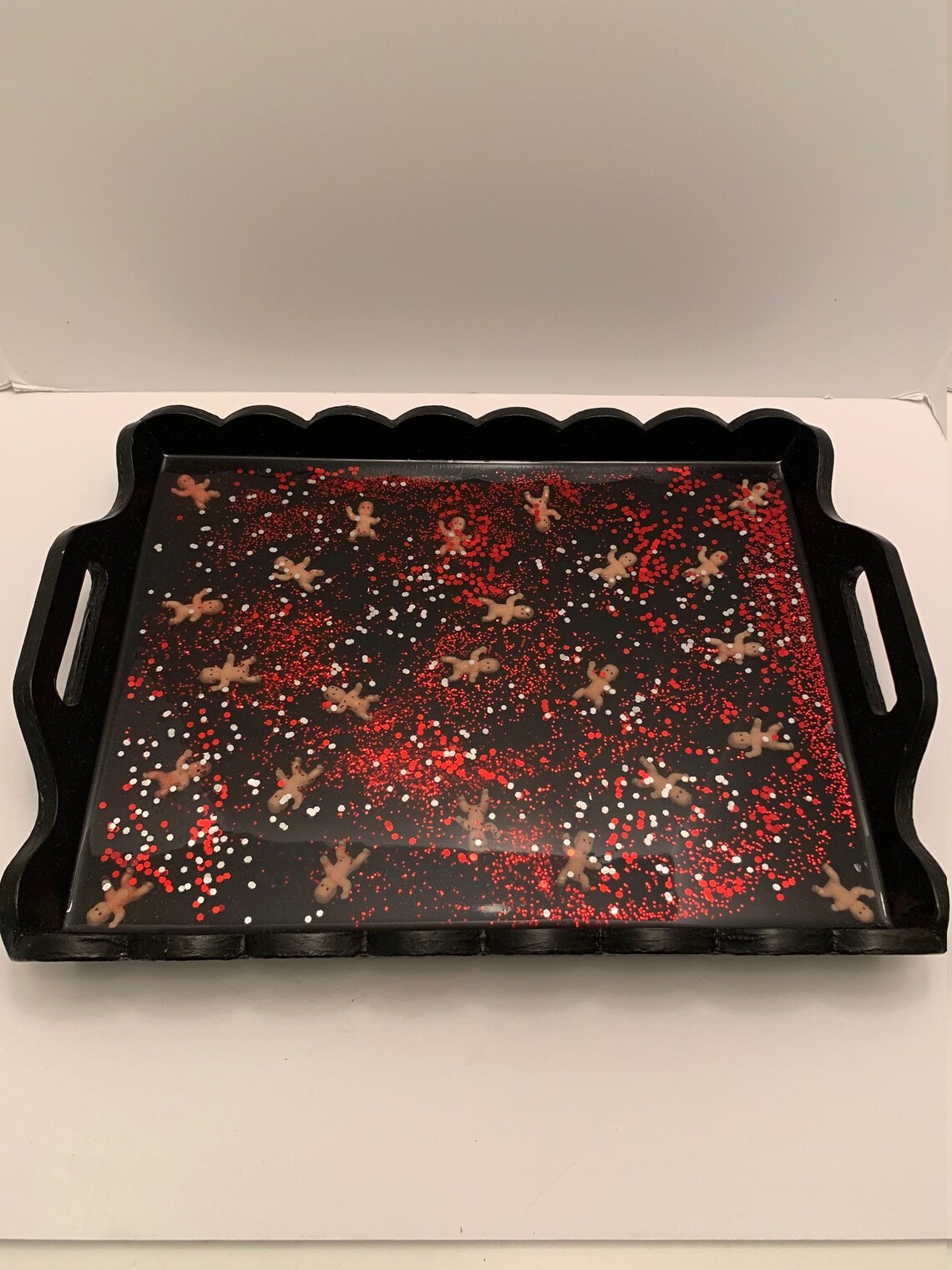 Gothic Vintage Upcycled Tray Drink Tray Serving Tray 17 Handle to ...