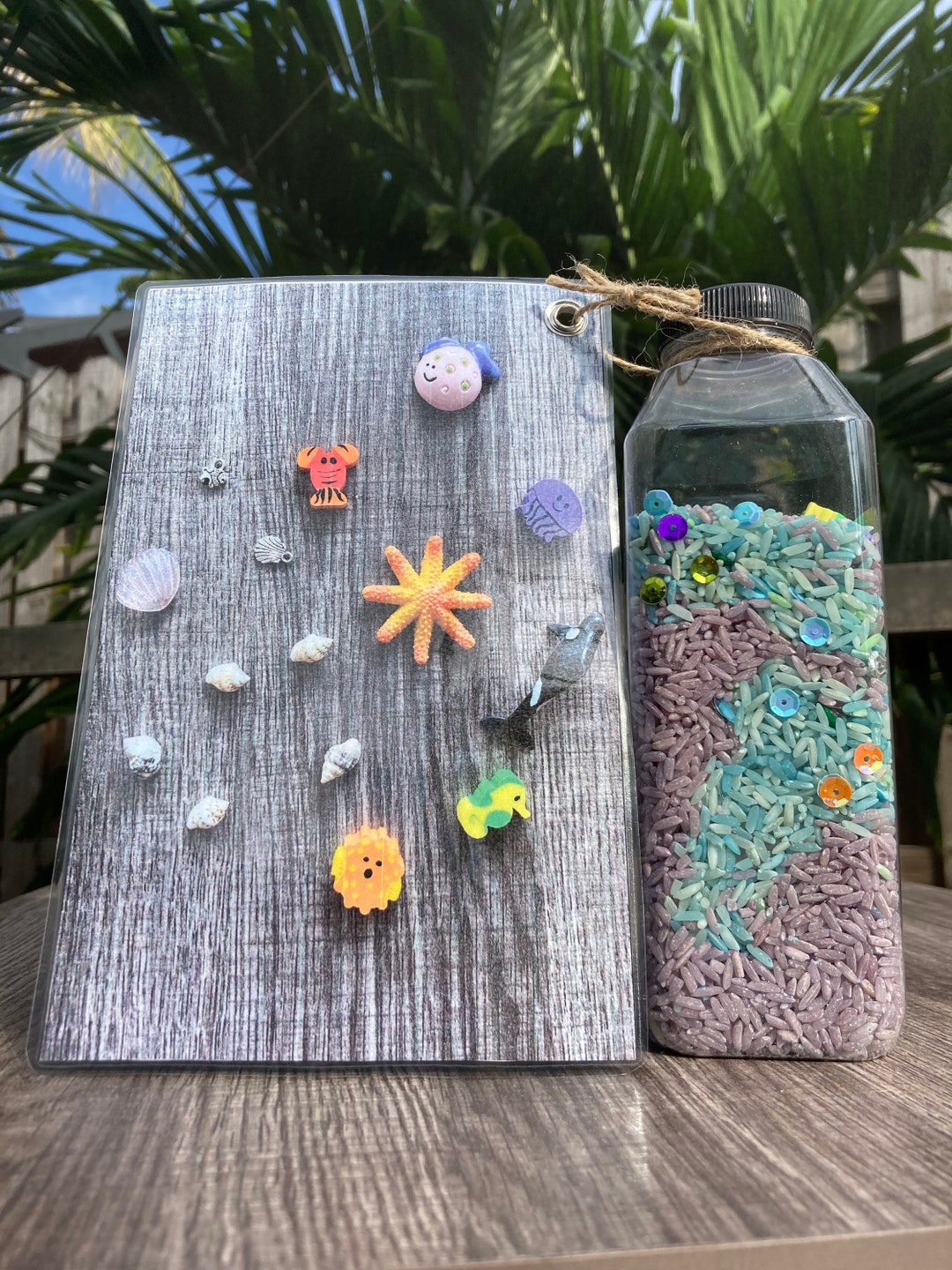 Sensory I Spy Bottle - Calm Game - Etsy