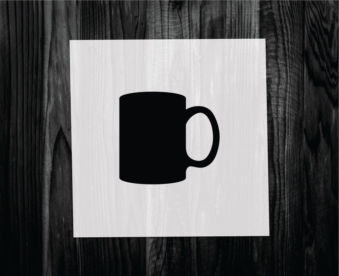 Mug Stencil, Mylar Reusable Stencil, Stencil, FAST SHIPPING - Etsy