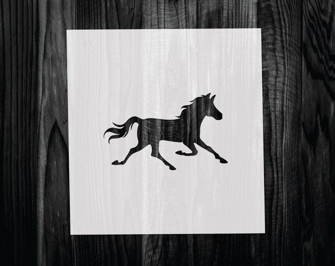 Running Horse Custom Stencil Multiple Sizes Fast Free Shipping 256 - Etsy