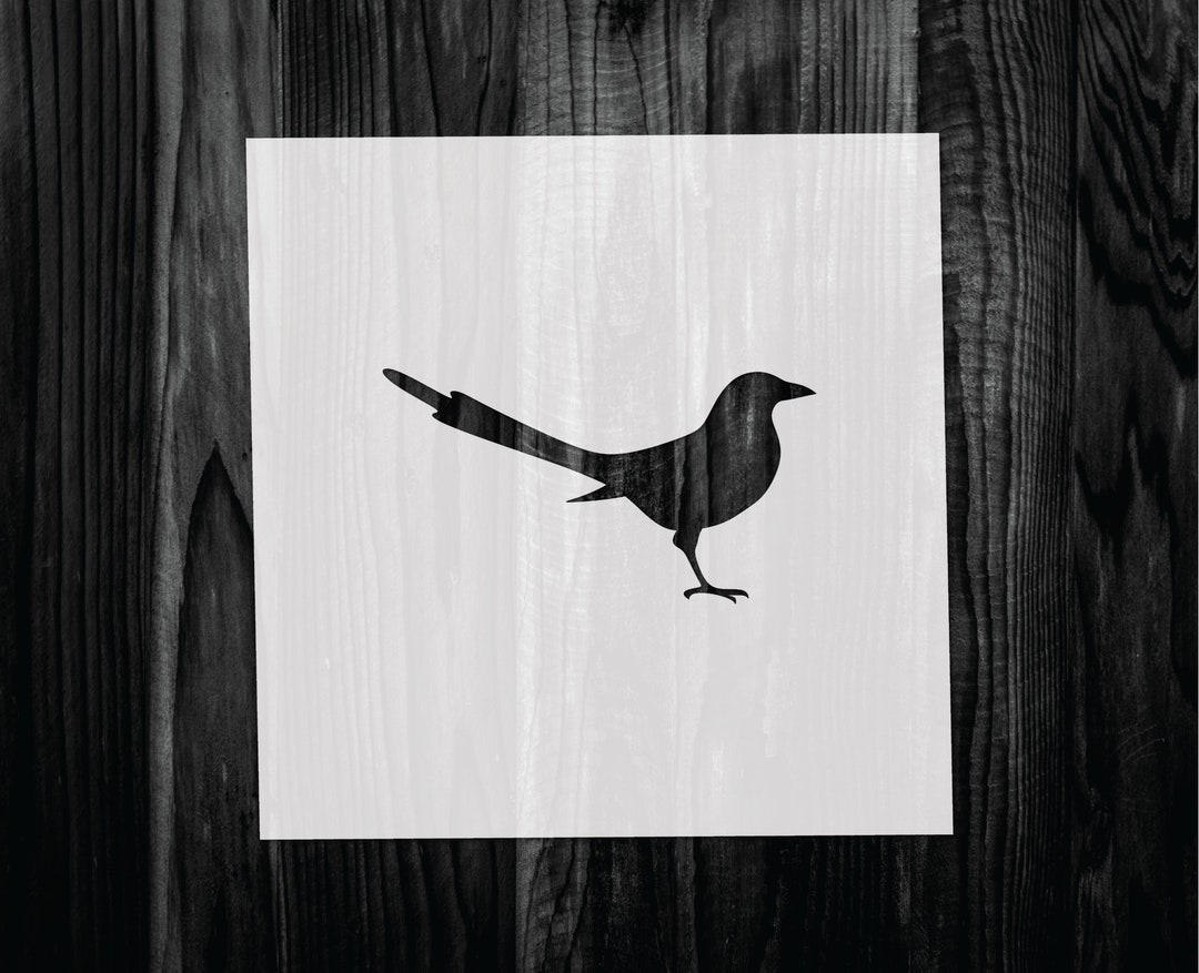 Magpie Stencil, Mylar Reusable Stencil, Stencil, FAST SHIPPING - Etsy