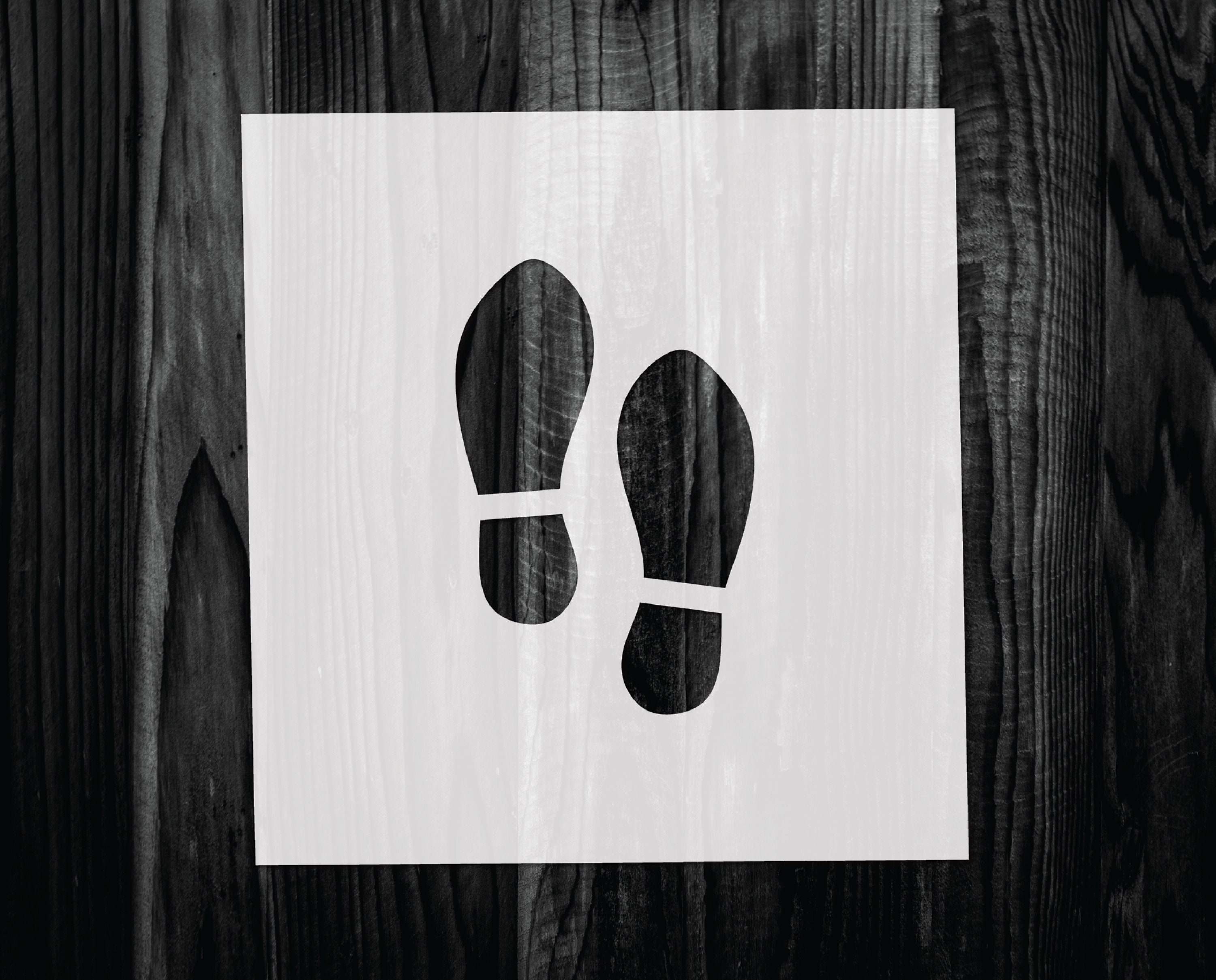 Shoe Print Stencil