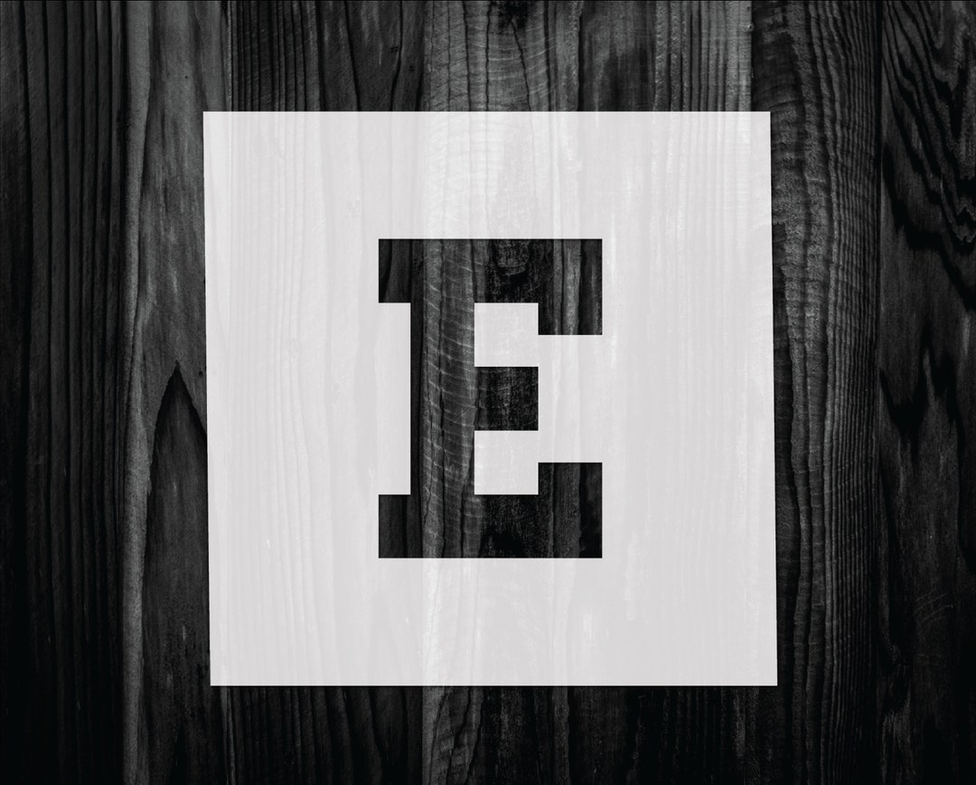 Letter E Stencil, Mylar Reusable Stencil, Stencil, FAST SHIPPING - Etsy