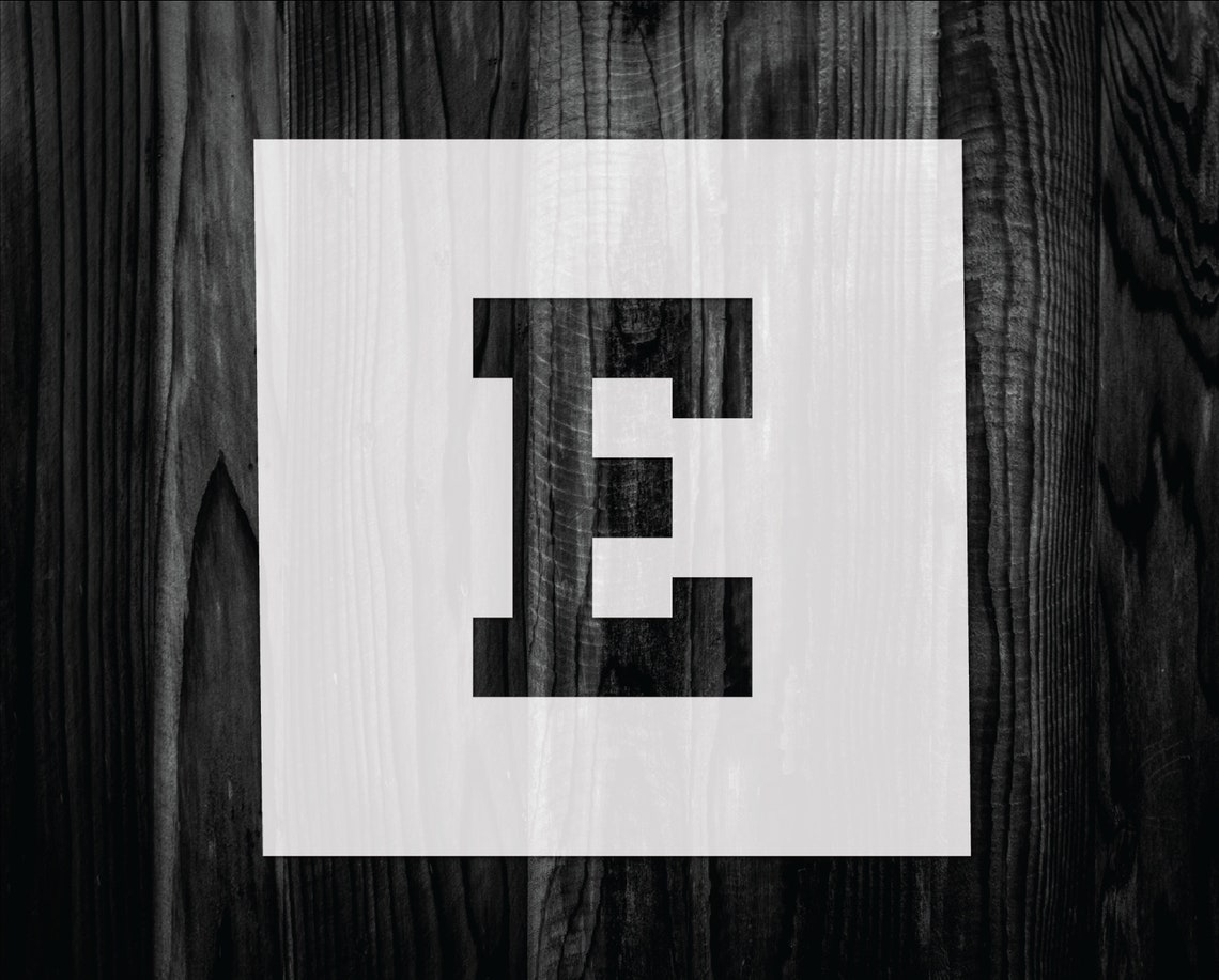 Letter E Stencil Mylar Reusable Stencil Stencil FAST - Etsy