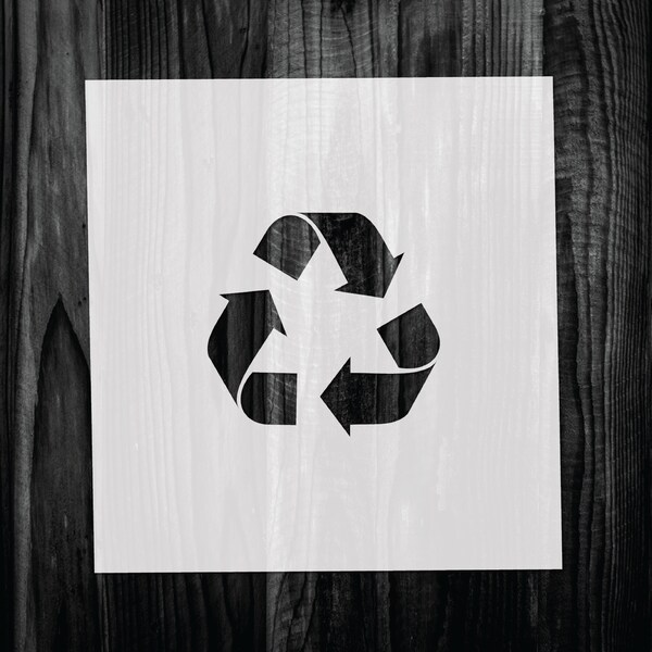 Recycle Stencil - Etsy