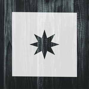 Eight Point Star Stencil, Mylar Reusable Stencil, Stencil, FAST ...