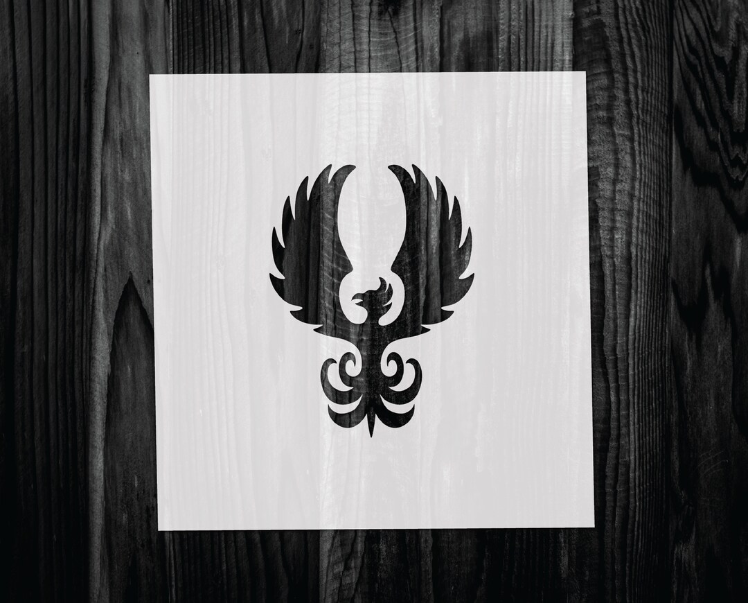 Phoenix Stencil, Mylar Reusable Stencil, Stencil, FAST SHIPPING - Etsy