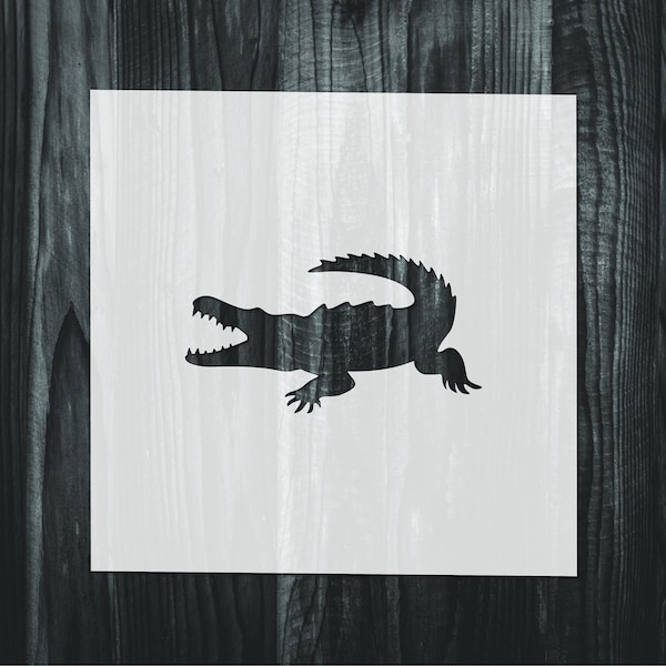 Crocodile Stencil - Etsy