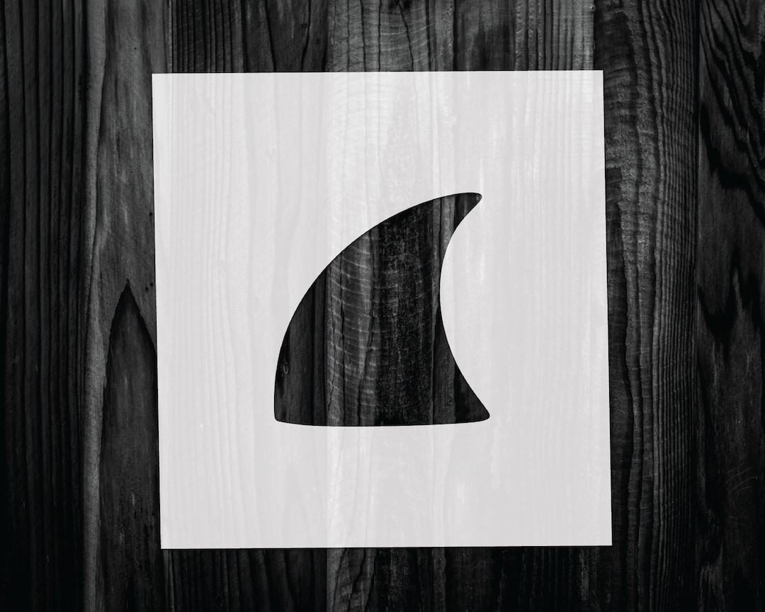 Shark Fin Stencil, Mylar Reusable Stencil, Stencil, FAST SHIPPING - Etsy