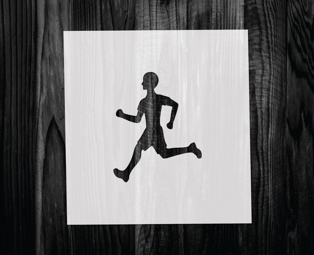 Runner Stencil, Mylar Reusable Stencil, Stencil, FAST SHIPPING - Etsy