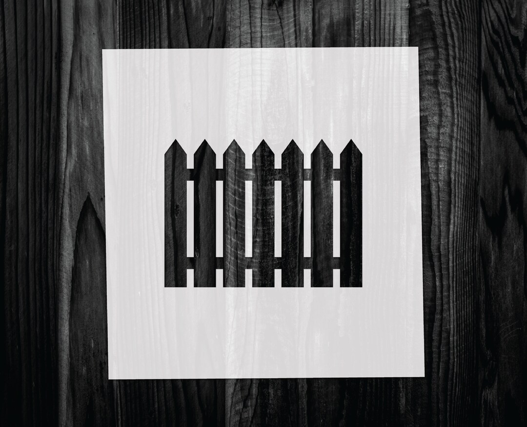 Picket Fence Stencil, Mylar Reusable Stencil, Stencil, FAST SHIPPING - Etsy