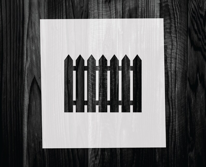 Picket Fence Stencil Mylar Reusable Stencil Stencil FAST - Etsy