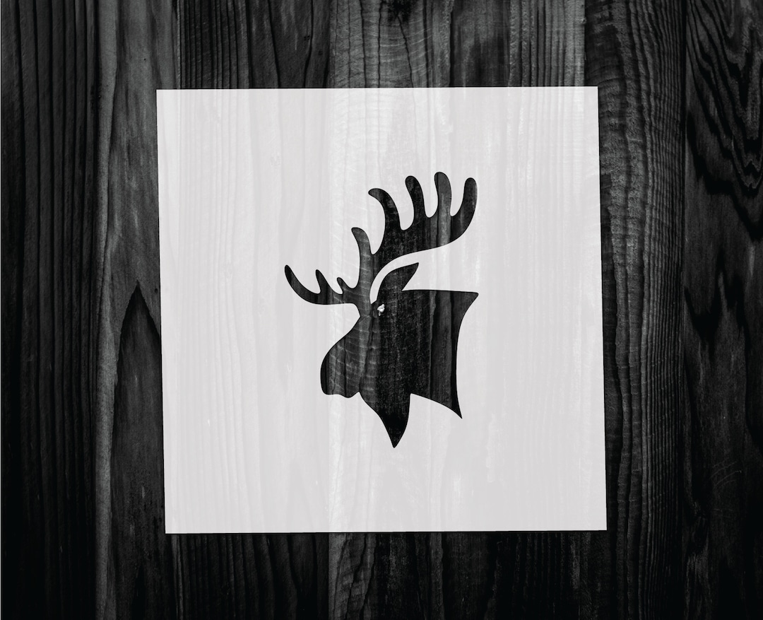 Moose Head Stencil, Mylar Reusable Stencil, Stencil, FAST SHIPPING - Etsy