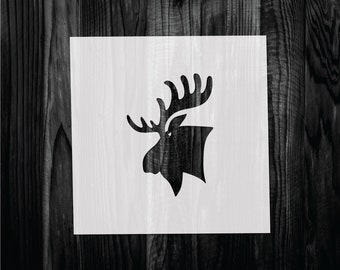 Moose Head Stencil, Reusable Moose Head Stencil, Art Stencil, DIY Craft ...