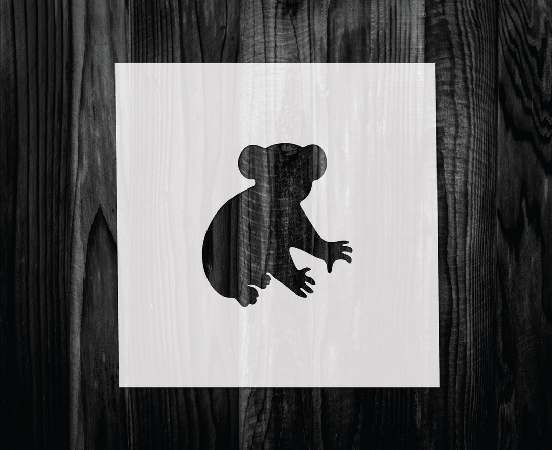 Koala Stencil, Mylar Reusable Stencil, Stencil, FAST SHIPPING - Etsy