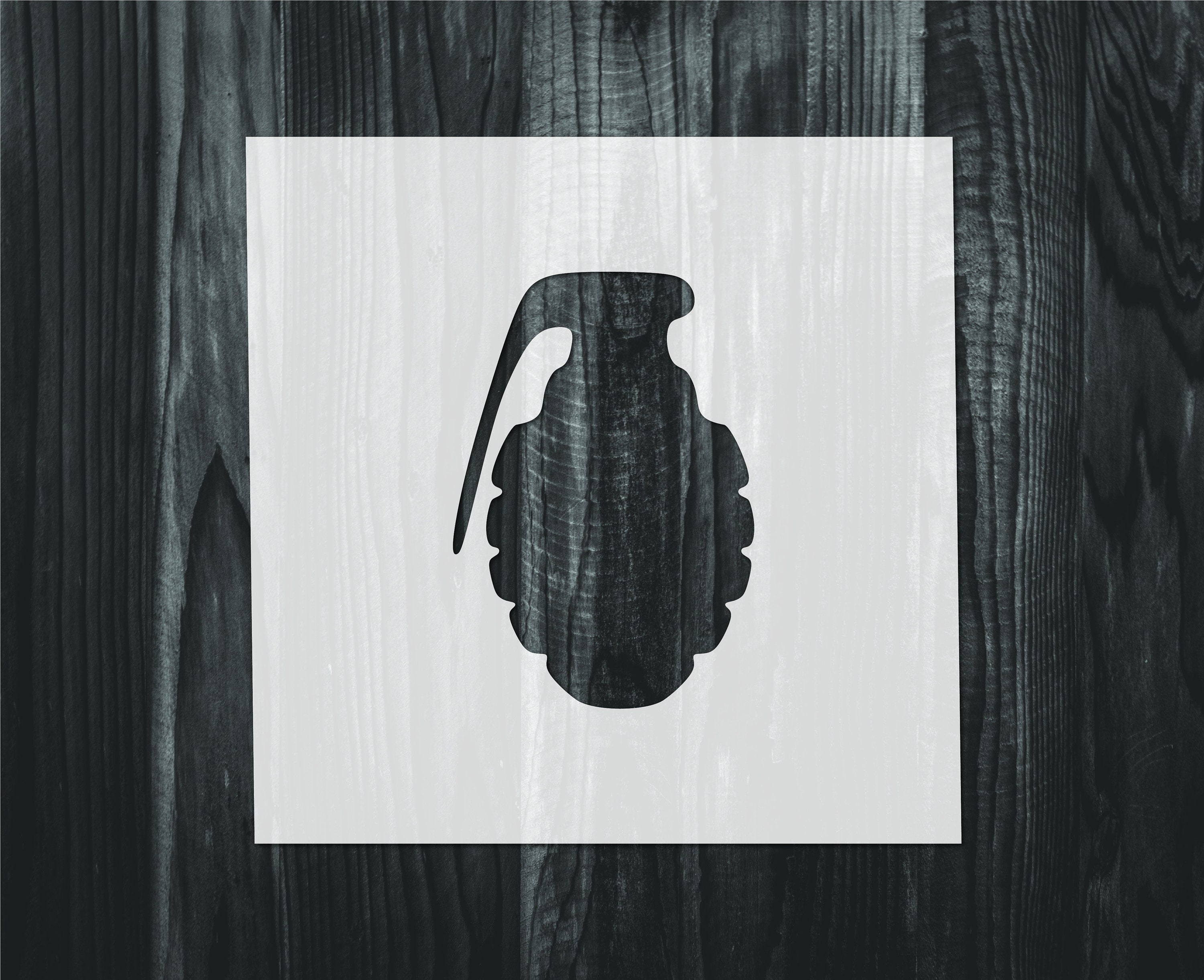 Grenade Head Stencil