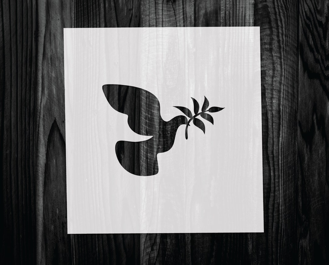 Peace Dove Stencil, Mylar Reusable Stencil, Stencil, FAST SHIPPING - Etsy