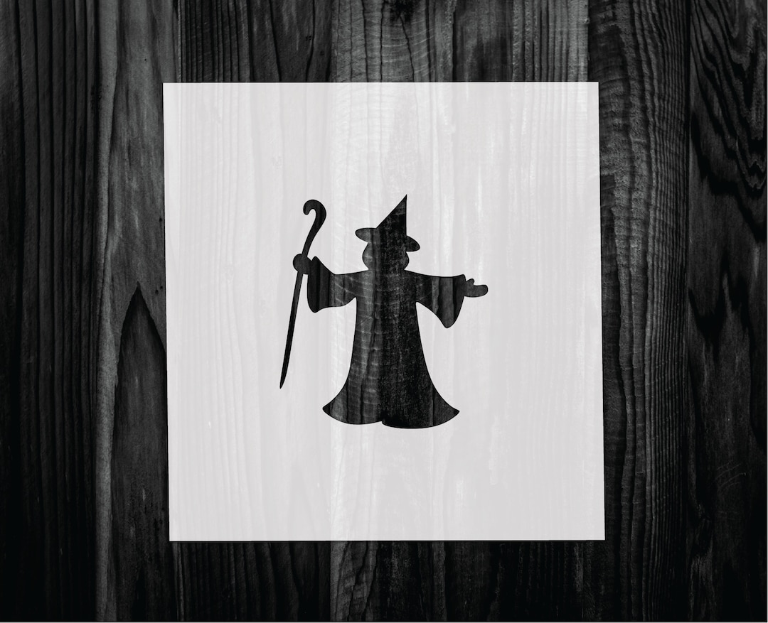Wizard Stencil, Mylar Reusable Stencil, Stencil, FAST SHIPPING - Etsy
