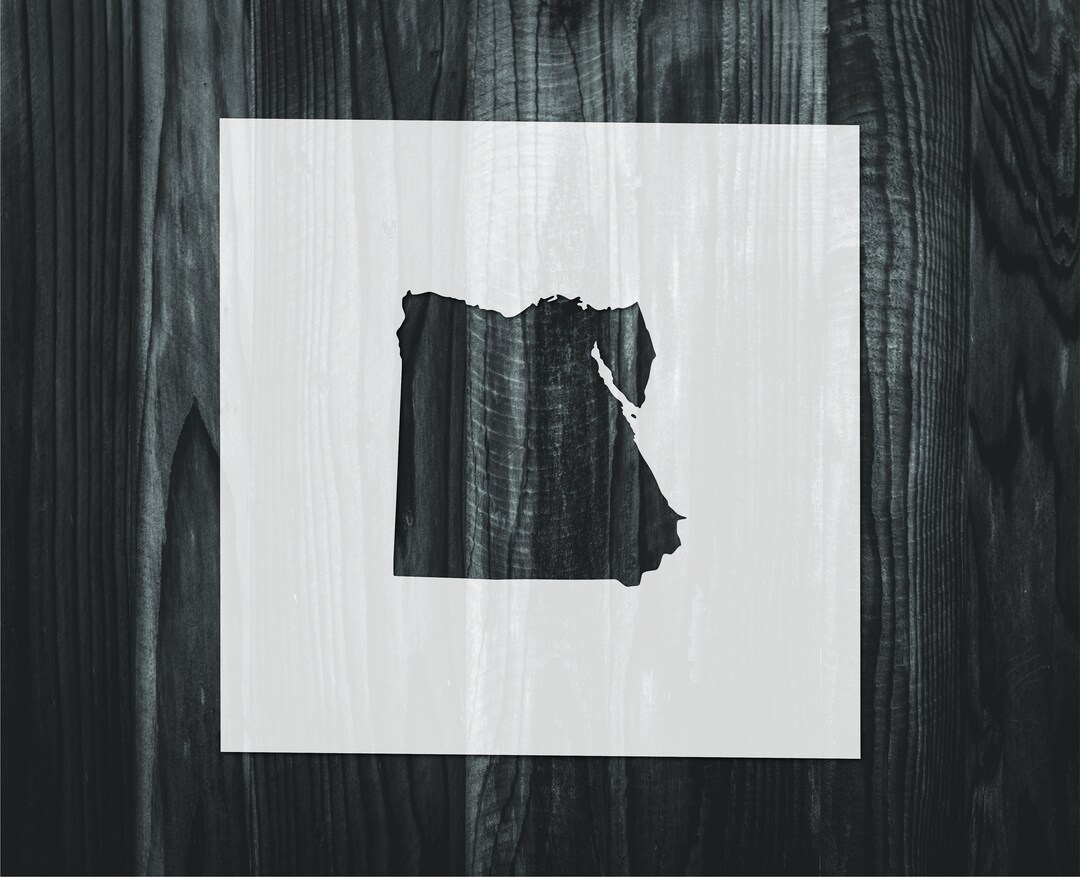 Egypt Map Stencil: Reusable Mylar Template - Etsy