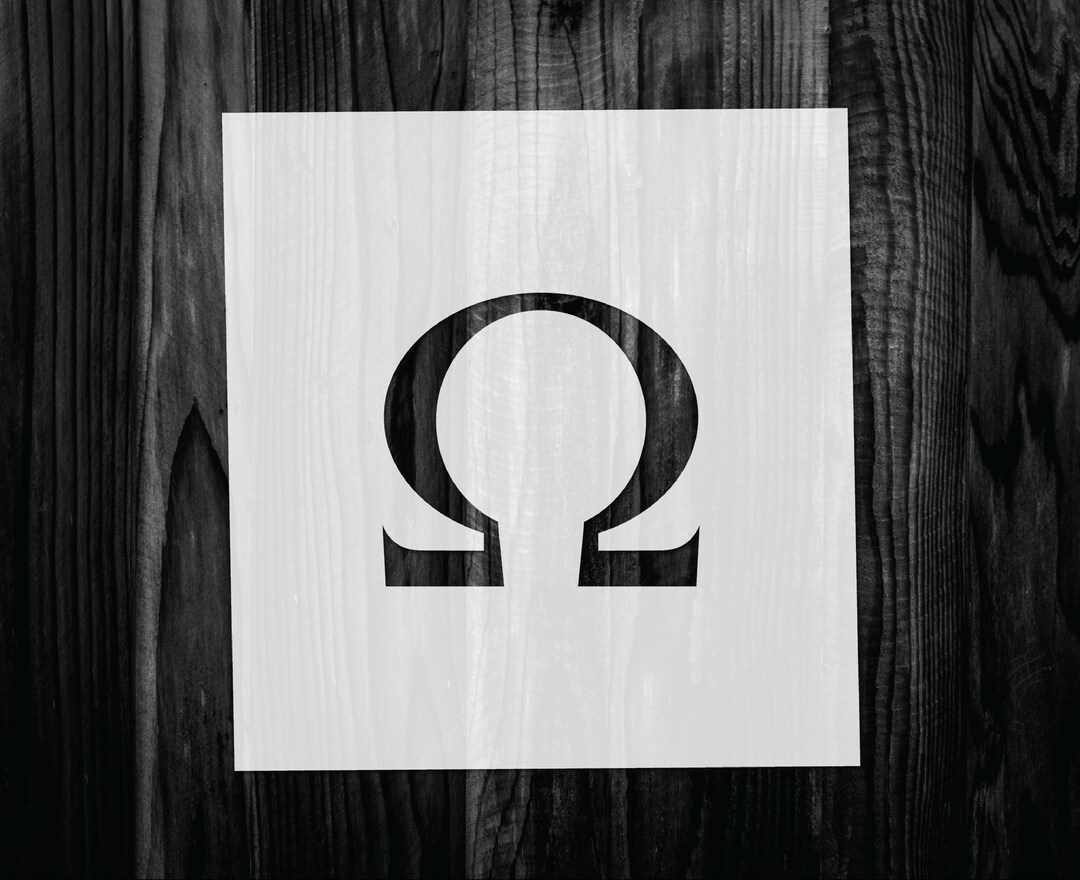 Omega Stencil, Mylar Reusable Stencil, Stencil, FAST SHIPPING - Etsy