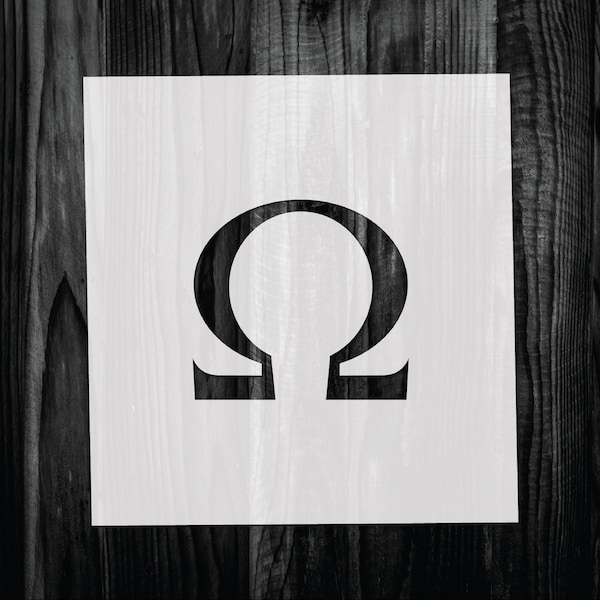 Omega Stencil - Etsy