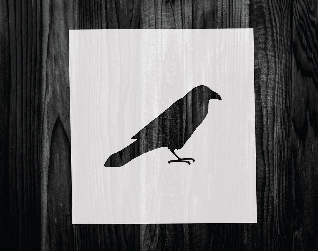 Raven Stencil, Mylar Reusable Stencil, Stencil, FAST SHIPPING - Etsy