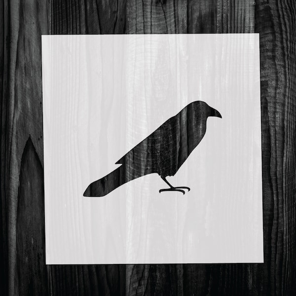 Raven Stencil - Etsy