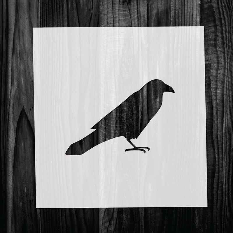 Raven Pumpkin Stencil - Etsy