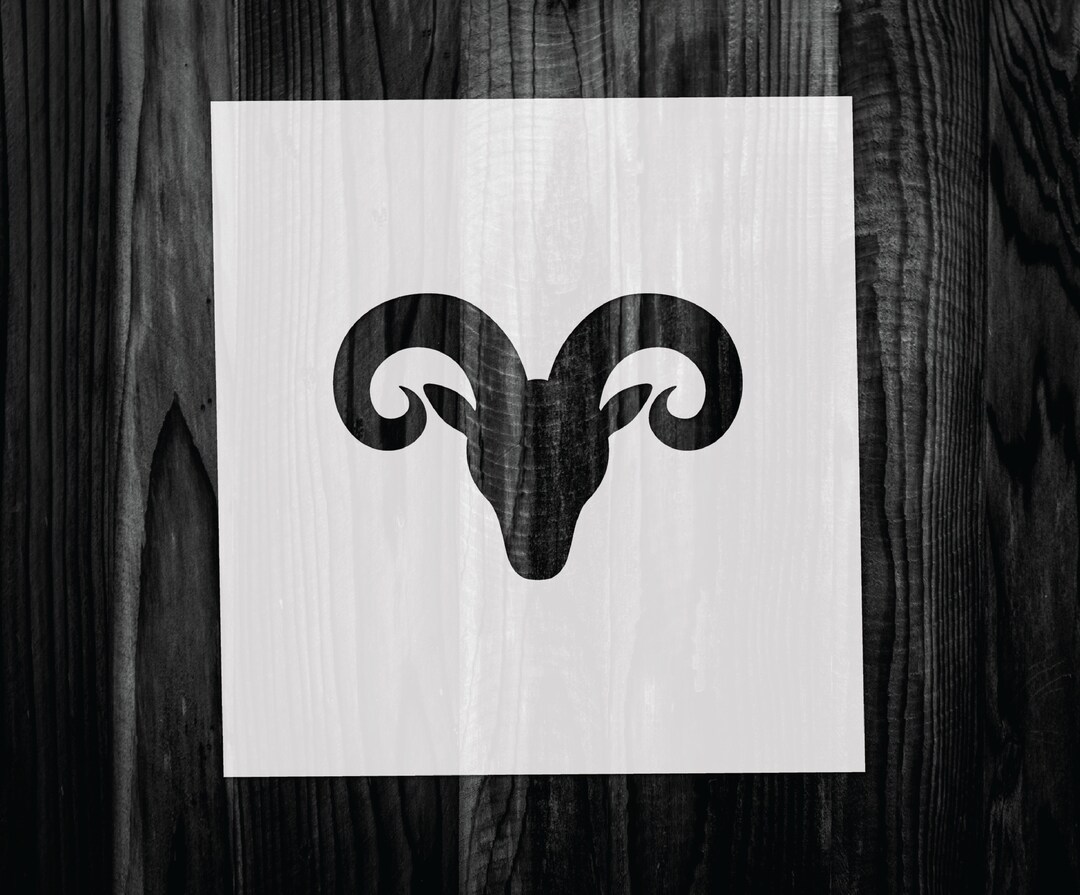 Ram Head Stencil, Mylar Reusable Stencil, Stencil, FAST SHIPPING - Etsy