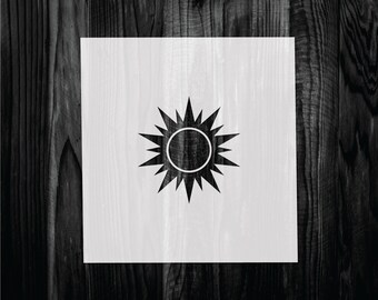 Fancy Sun Stencil, Reusable Sun Stencil, Art Stencil DIY Craft Stencil ...