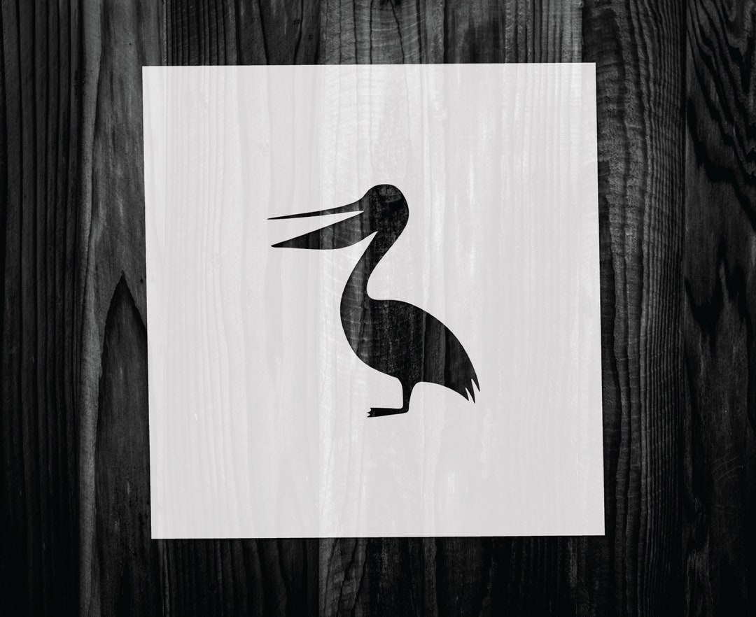 Pelican Stencil, Mylar Reusable Stencil, Stencil, FAST SHIPPING - Etsy