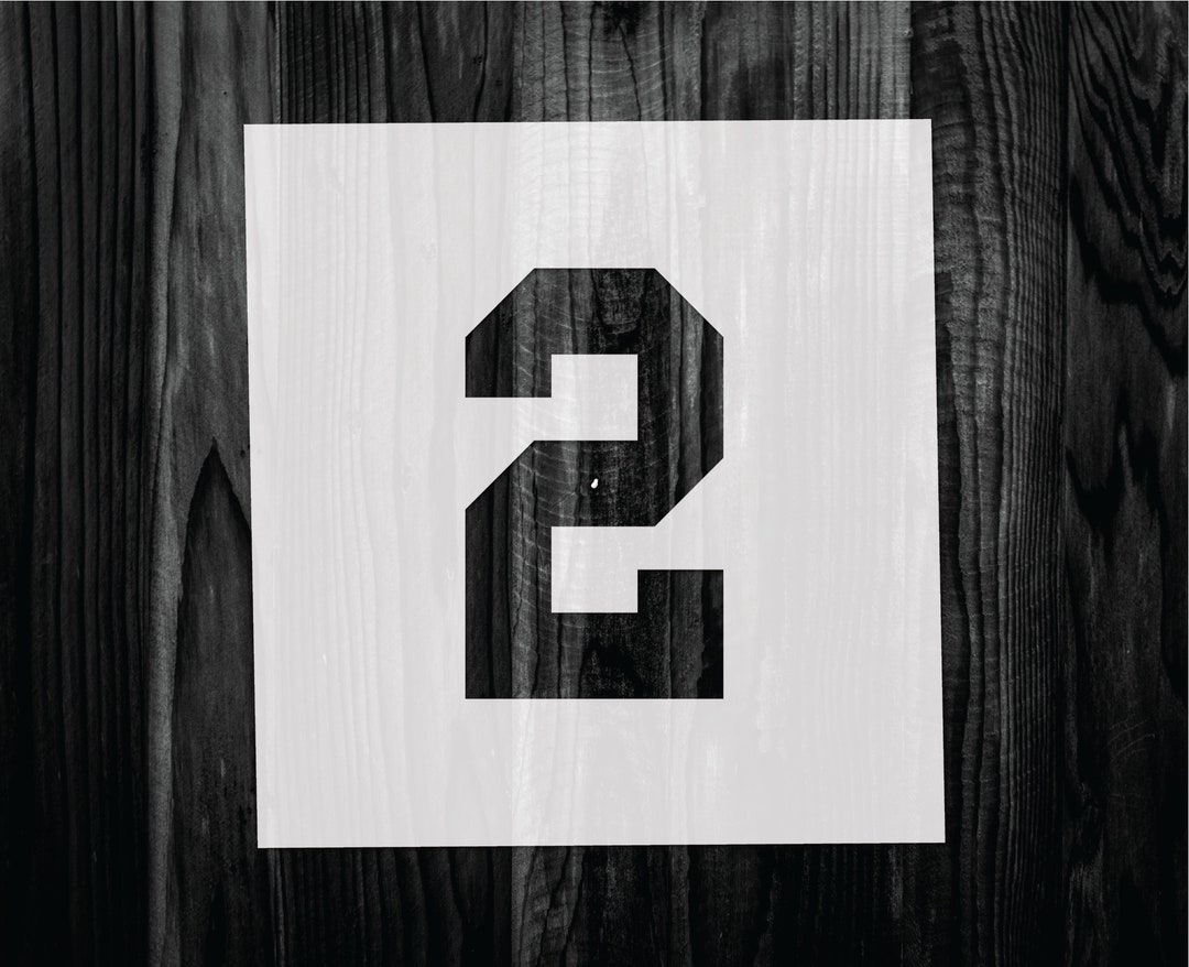 Number 2 Stencil, Mylar Reusable Stencil, Stencil, FAST SHIPPING - Etsy