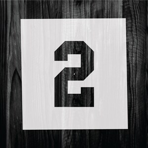 Number 2 Stencil, Mylar Reusable Stencil, Stencil, FAST SHIPPING - Etsy