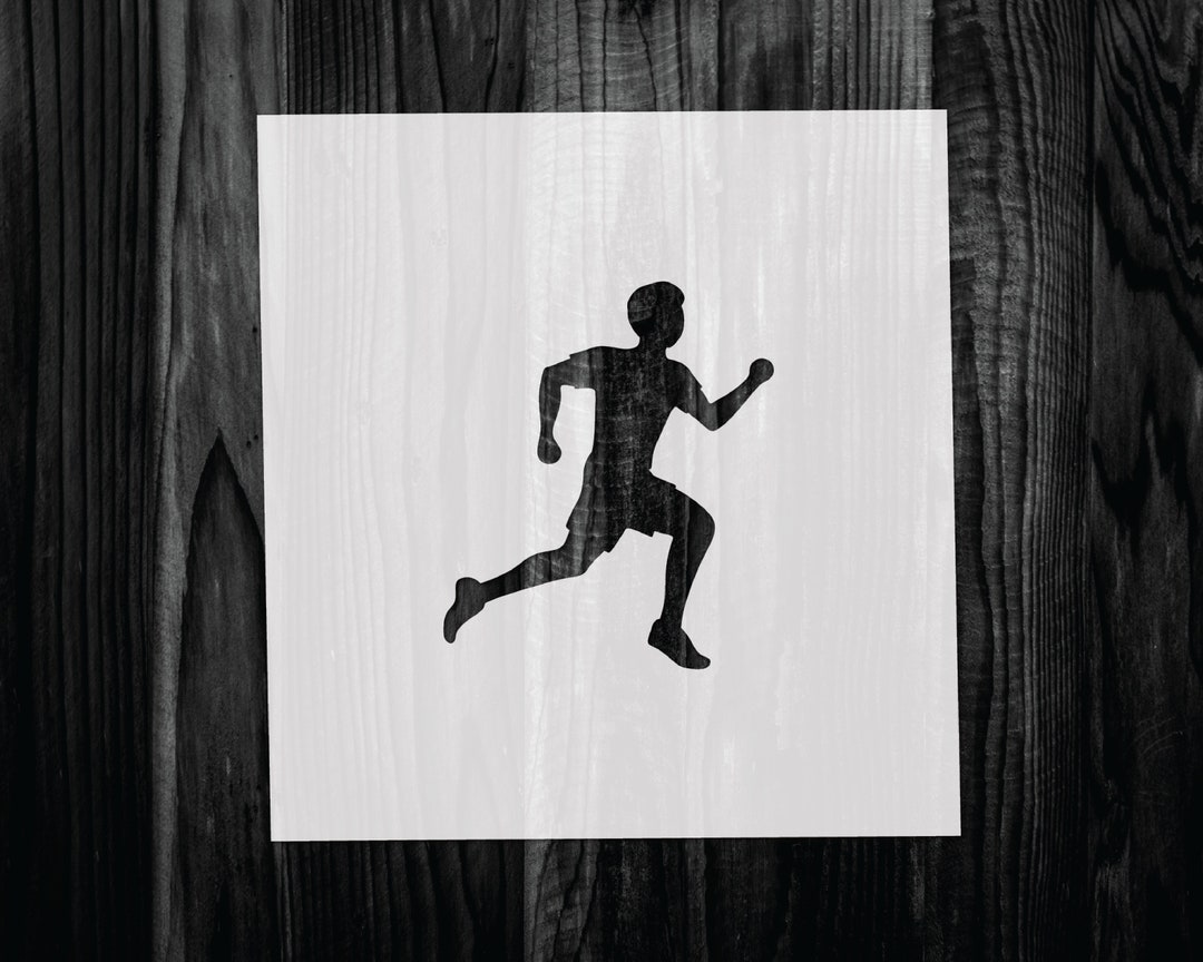 Running Man Stencil, Mylar Reusable Stencil, Stencil, FAST SHIPPING - Etsy