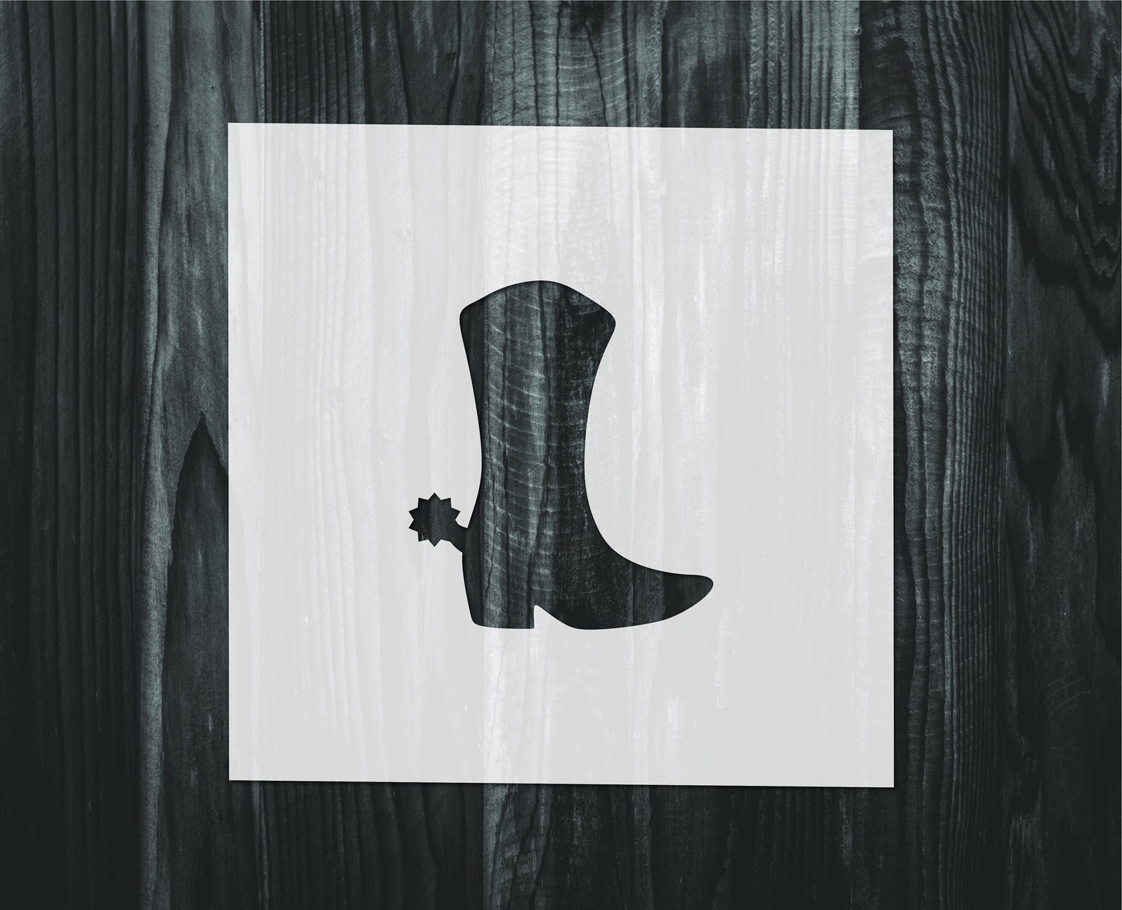 Cowboy Boot Stencil Mylar Reusable Stencil Stencil FAST - Etsy UK