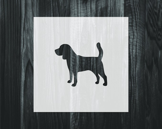 Beagle Stencil Reusable DIY Craft Stencils of a Beagle Dog, Beagle ...