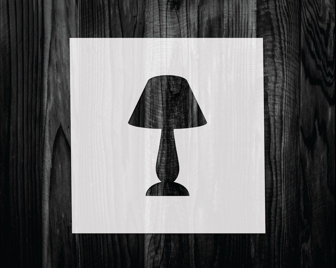 Lamp Stencil: Reusable Mylar Template - Etsy