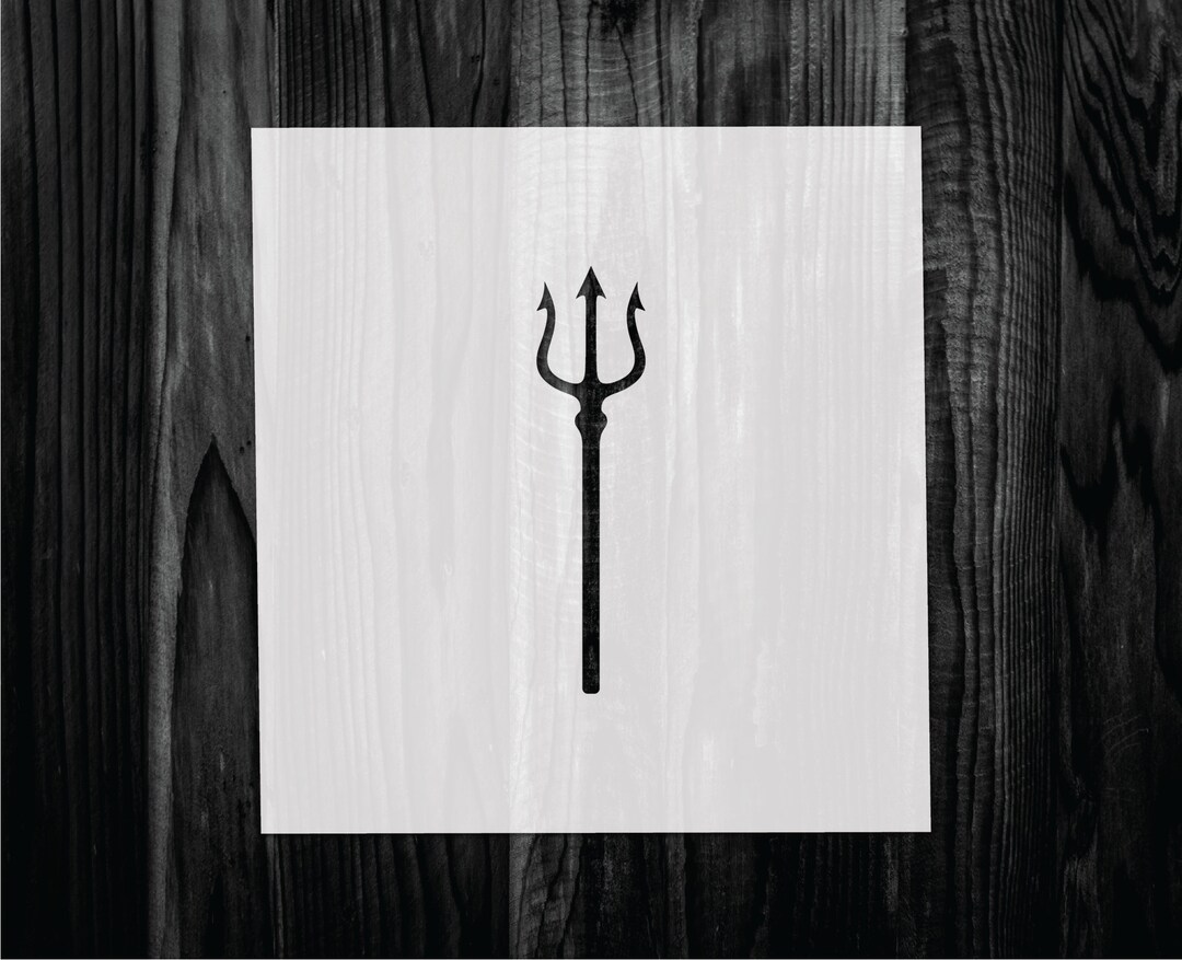 Trident Stencil, Mylar Reusable Stencil, Stencil, FAST SHIPPING - Etsy