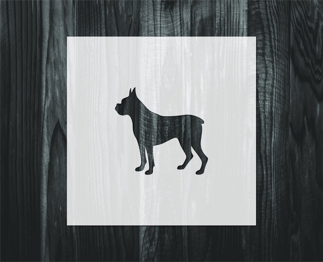 Boxer Dog Stencil, Mylar Reusable Stencil, Stencil, FAST SHIPPING - Etsy
