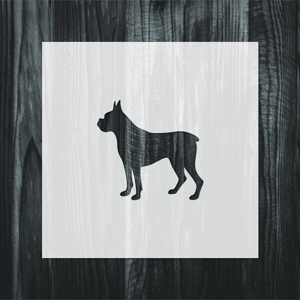 Boxer Dog Stencil - Etsy