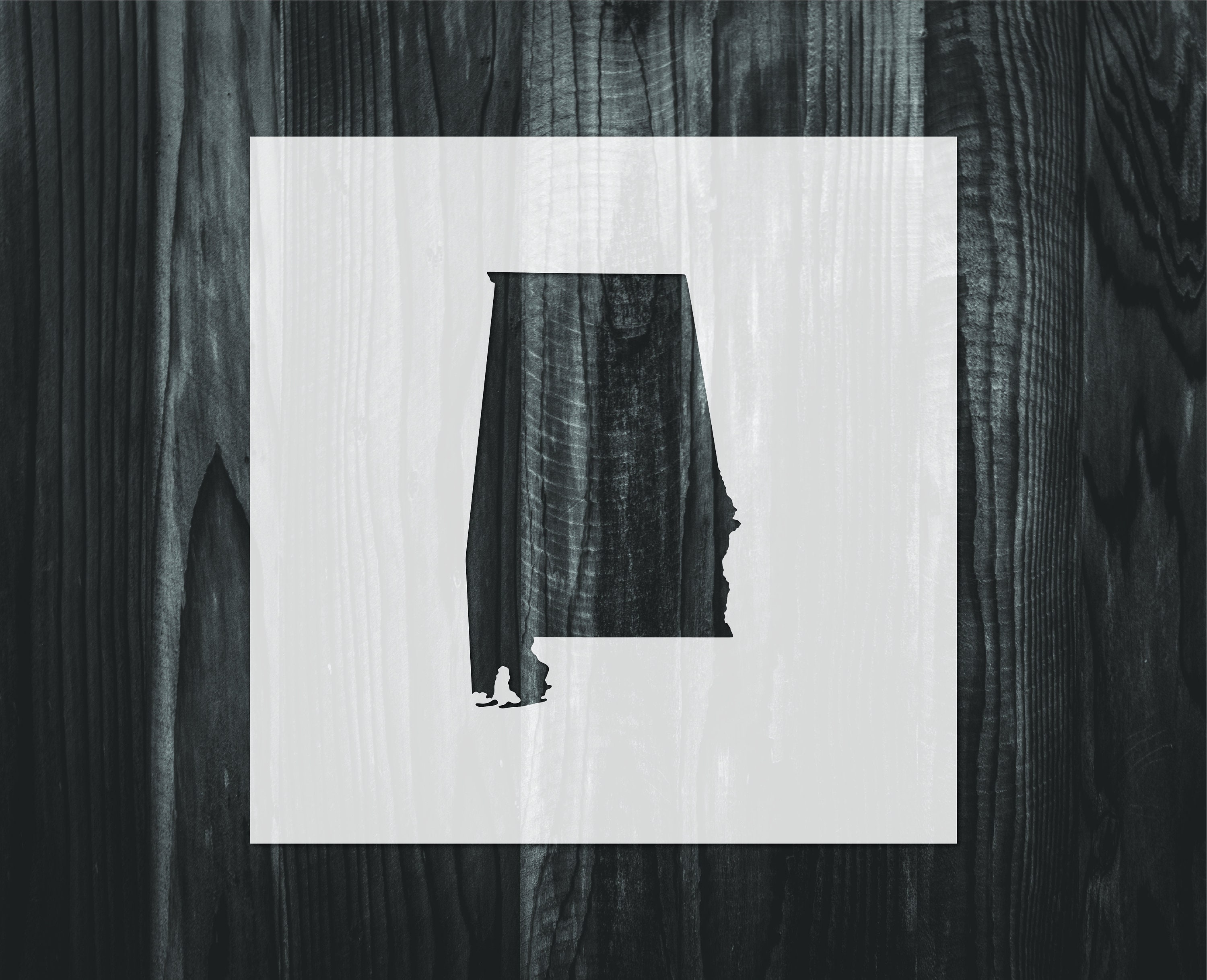 Alabama Stencil, Mylar Reusable Stencil, Alabama, Stencil, FAST ...