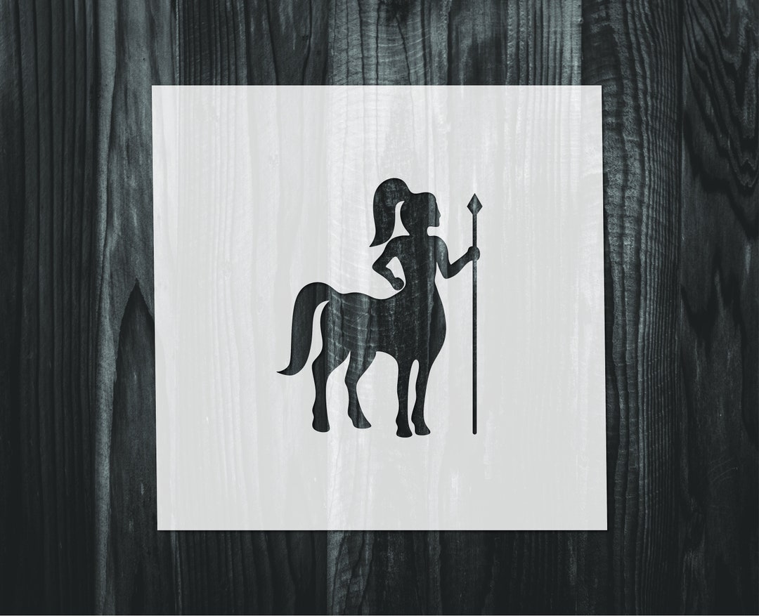 Centaur Stencil, Mylar Reusable Stencil, Stencil, FAST SHIPPING - Etsy