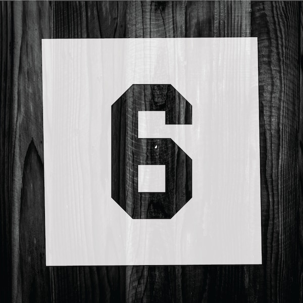 Number 6 Stencil - Etsy